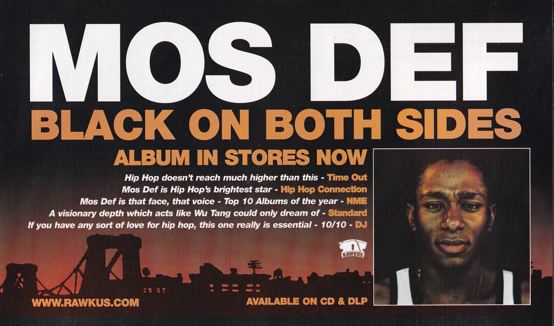Original Vintage Mini Poster / Magazine Clipping - Mos Def - Black on ...