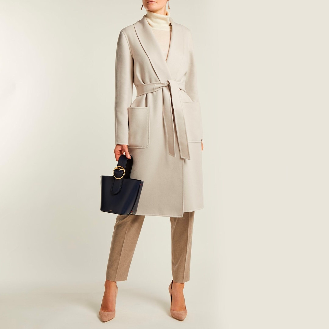 Beige Cashmere Coat Long Coat Women Beige Wool Coat Trench - Etsy