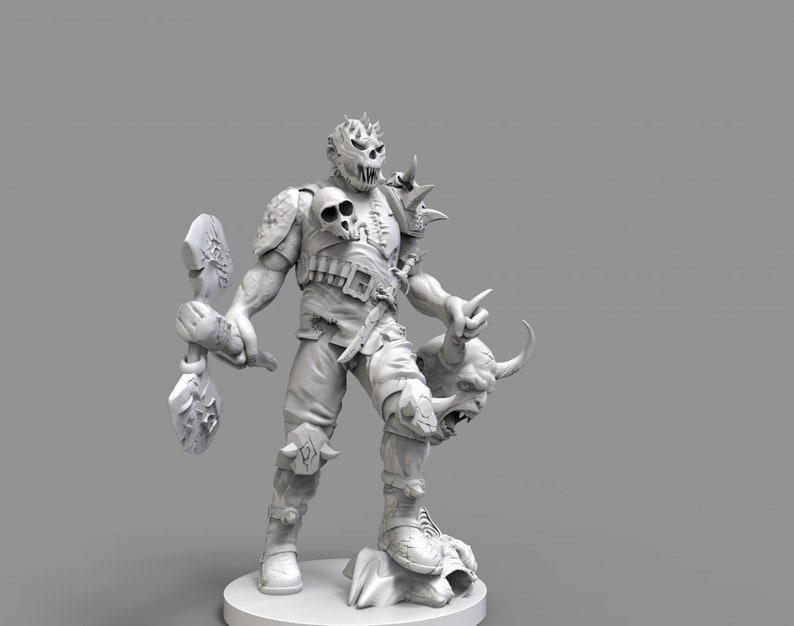Orc Soldier Enforcer 3D Print STL File - Etsy