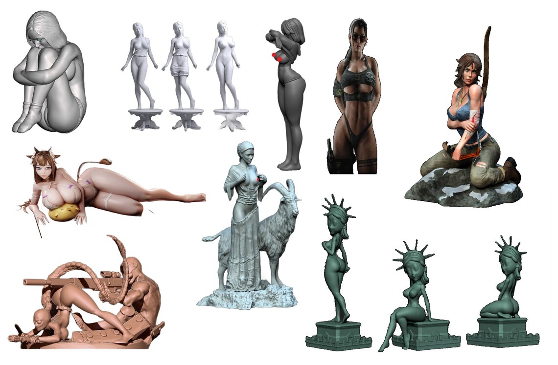 Mega Nsfw Stl Pack 50 Model Stl File For 3d Printing Pack Mega