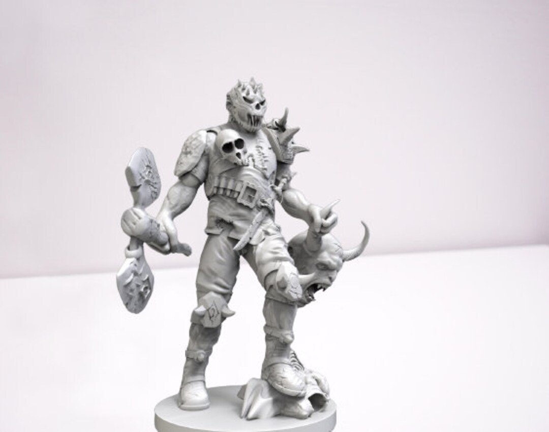 Orc Soldier Enforcer 3D Print STL File - Etsy