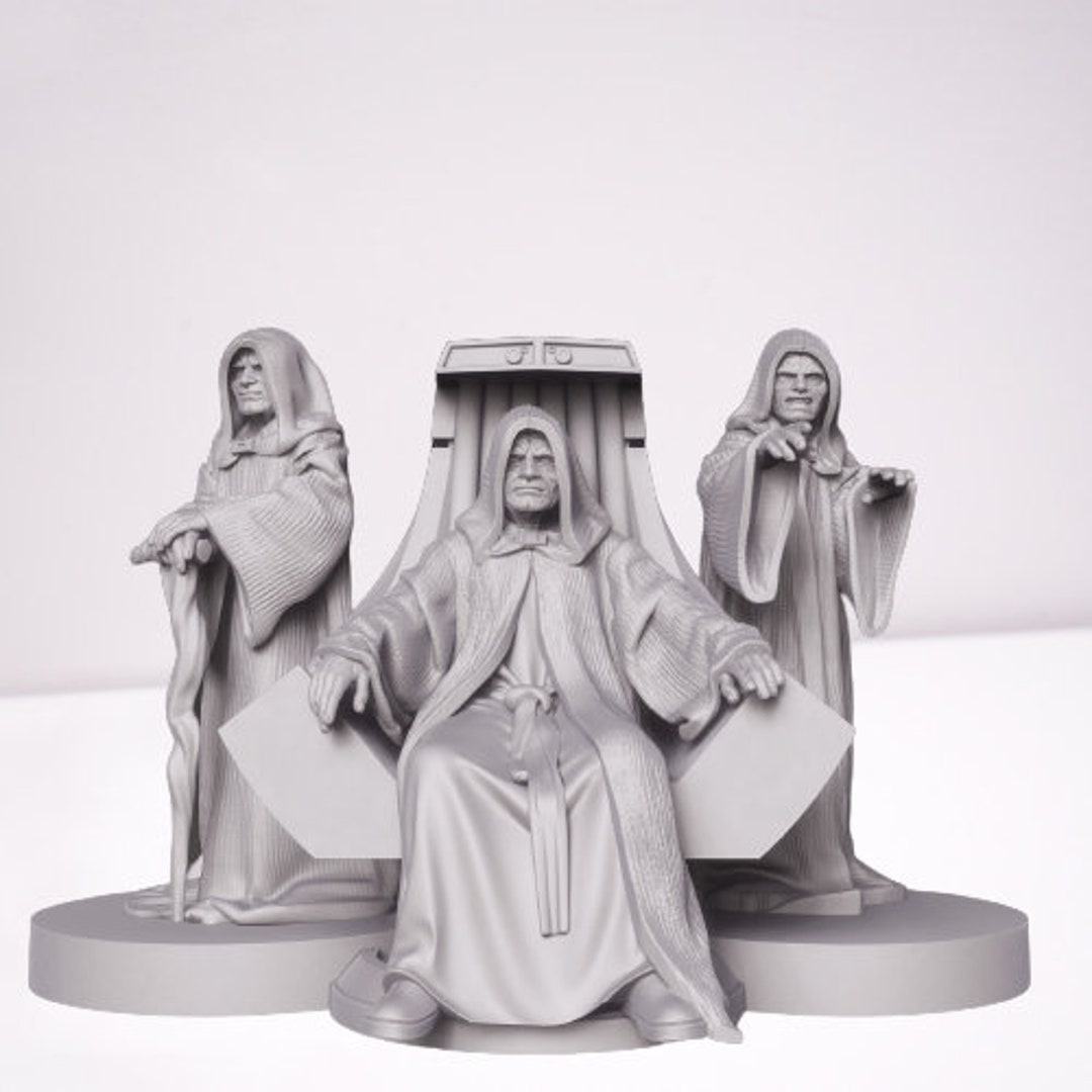 Star Wars - the Dark Side Rises - Emperor Palpatine 3D Print STL File ...