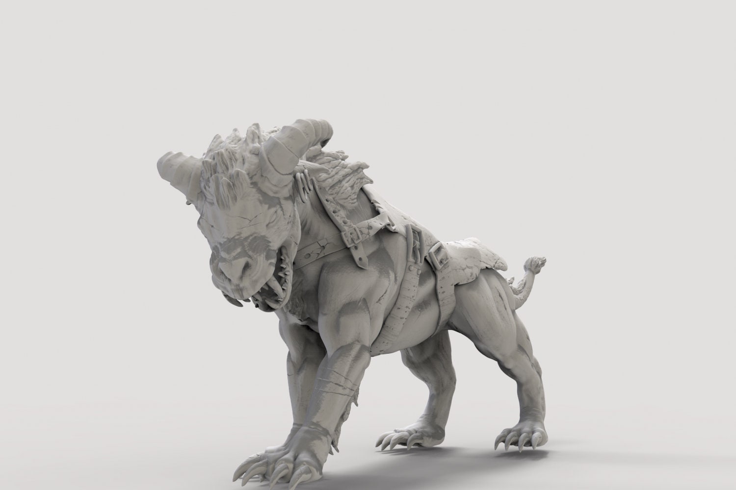 Feline Beast 3D Print STL File - Etsy