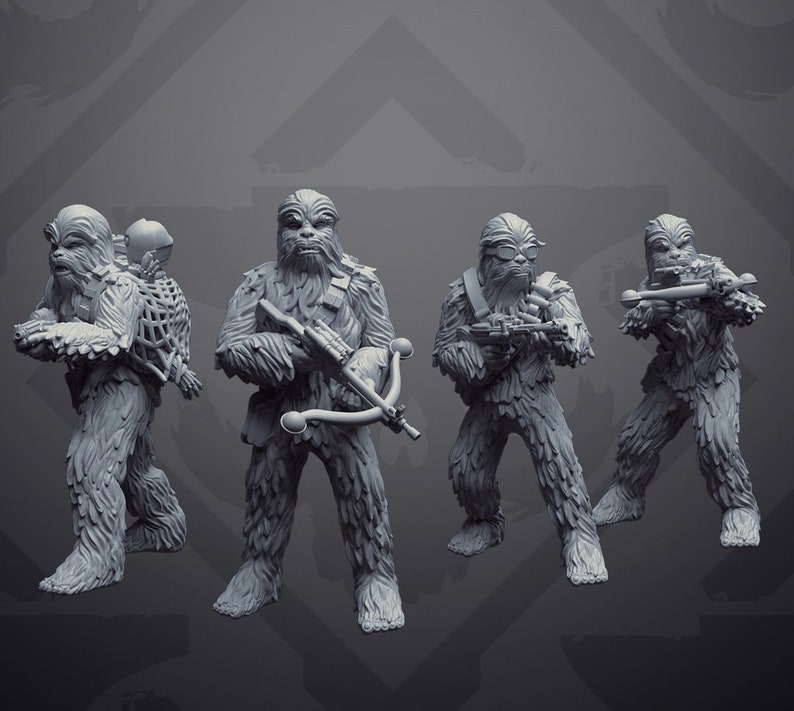 Slave Boba Fett, Skullforge, Ugnaughts, Chewbacca Star Wars 3D Print ...