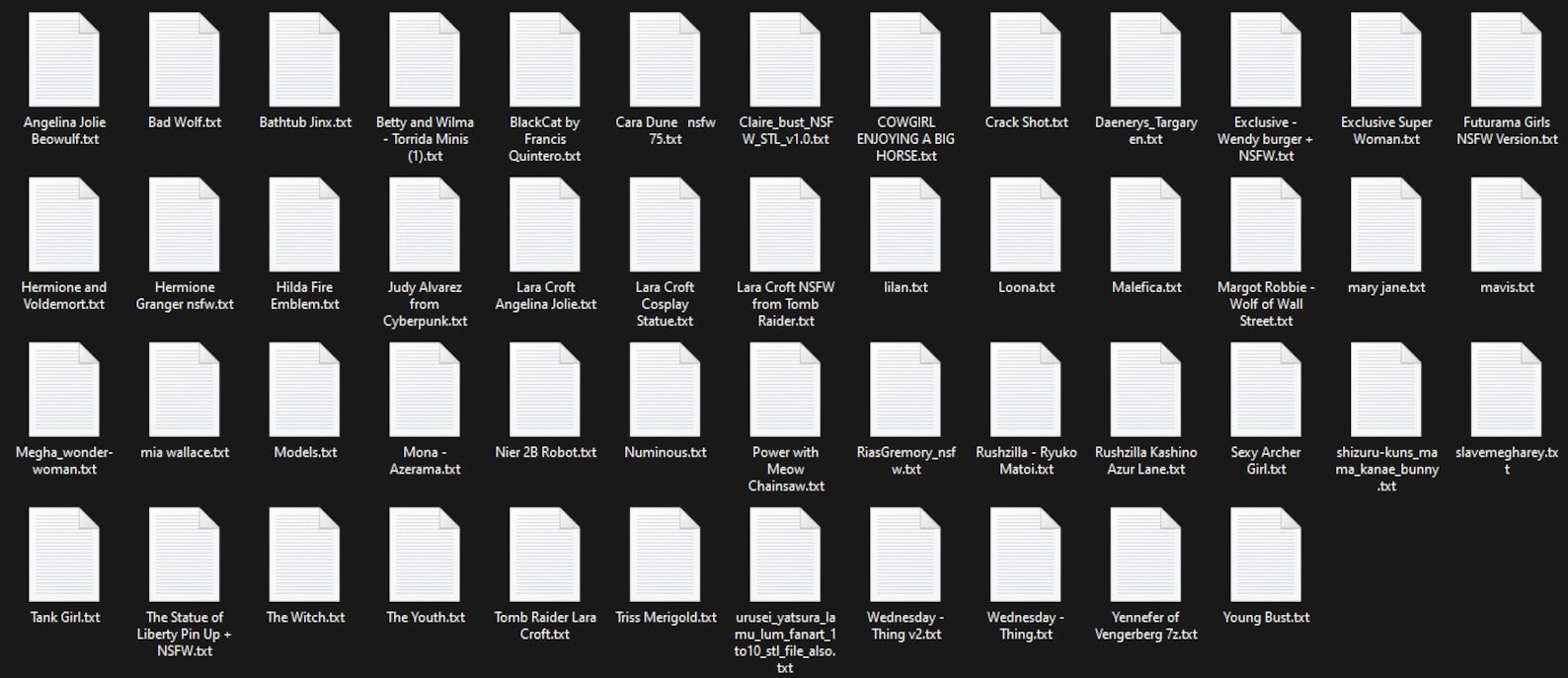 Mega NSFW STL Pack, 50 Model STL File for 3D Printing, Pack Mega Collection, Mega Pack Mega Stl ...