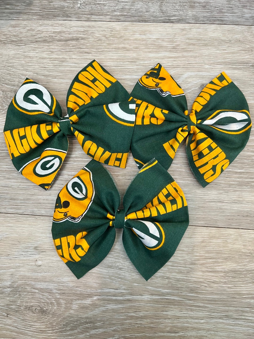 Green Bay Packers Jumbo Bow Clip or Headband (made to Order) - Etsy