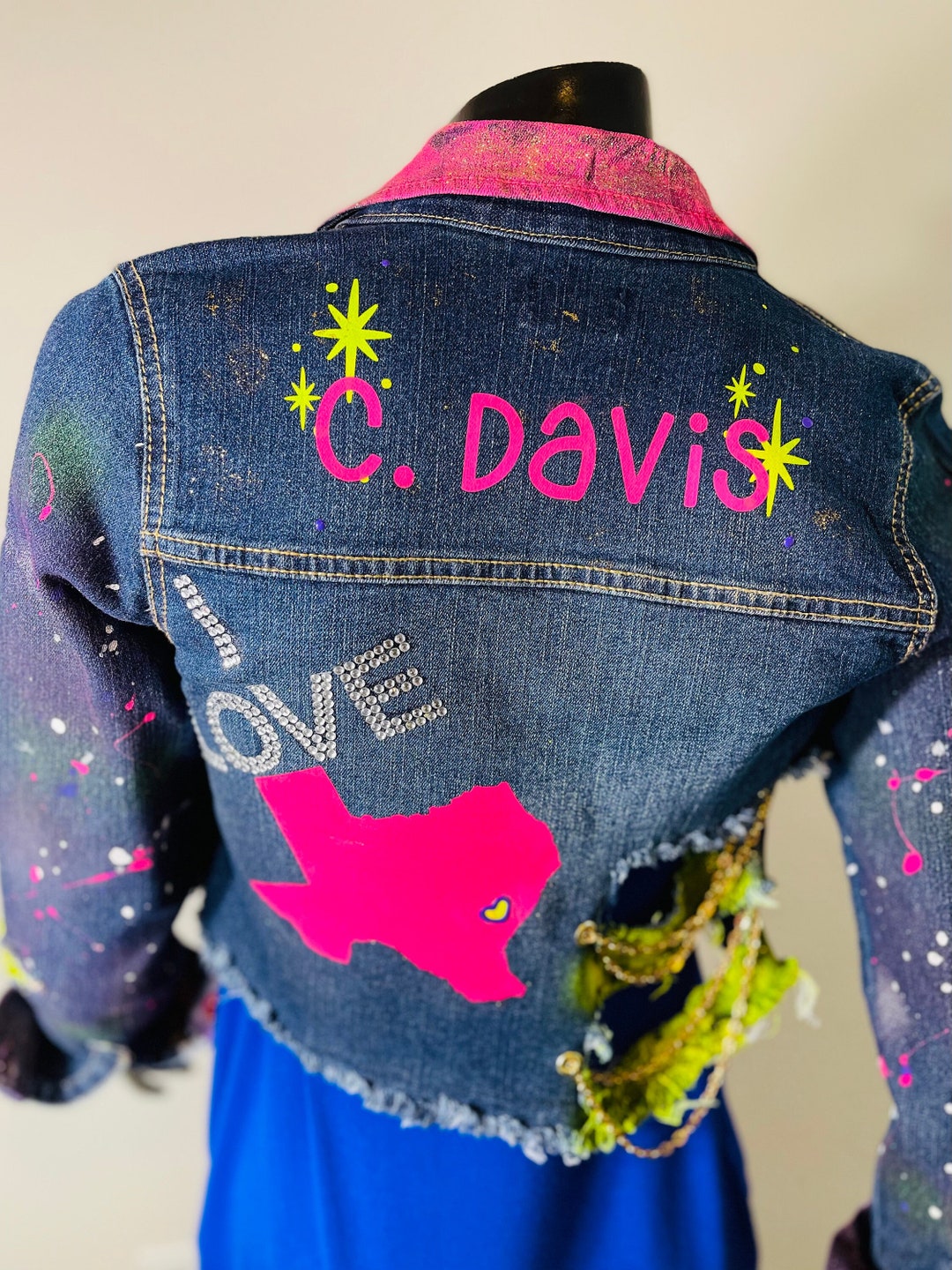 Custom Jean Jackets for Kids, Custom Jackets, Denim Jackets, Distressed ...