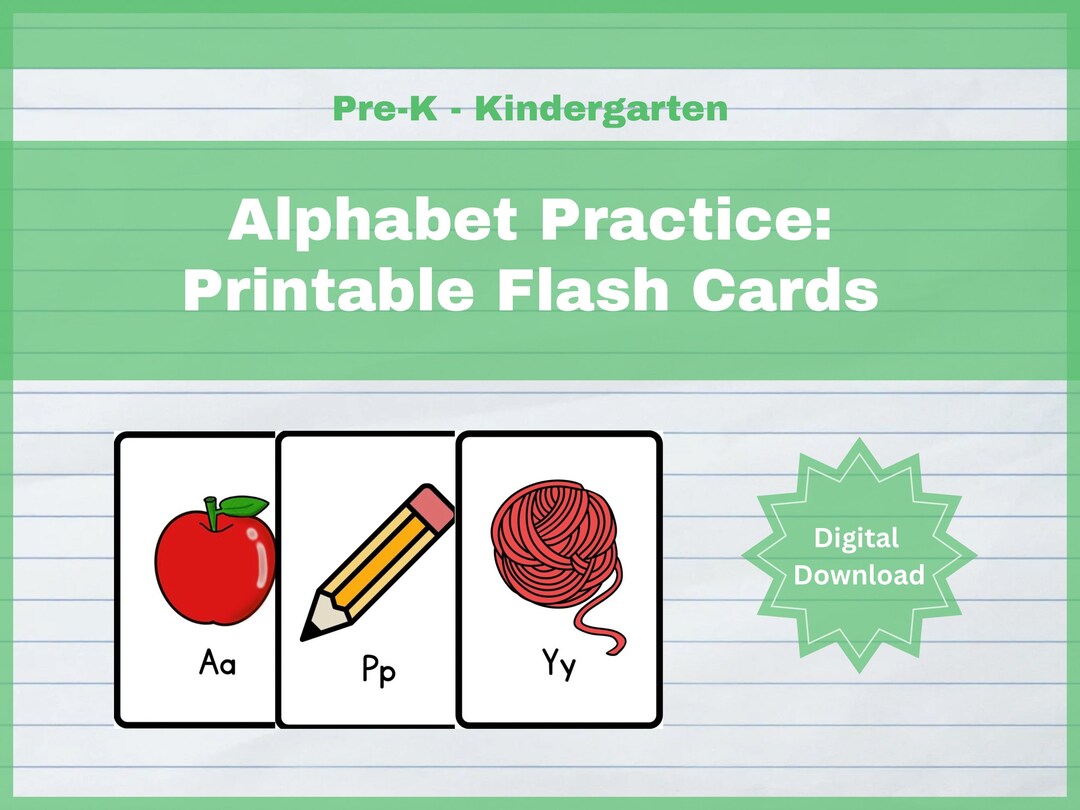 Tarjetas didácticas del alfabeto / Práctica del alfabeto / Tarjetas ...