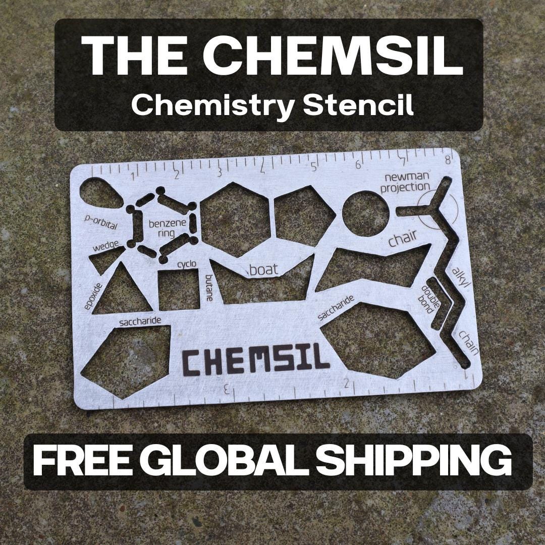 Chemsil - Organic Chemistry Stencil - Etsy