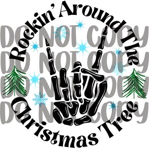 Rockin’ Around the Christmas Tree - PNG Digital Download - Etsy