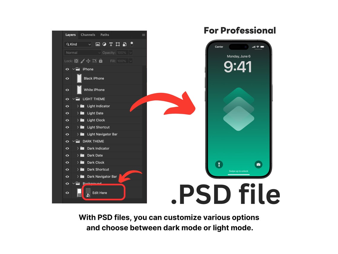2025 iPhone Lock Screen Mockup PSD, PNG | iPhone | Mockup | Ios Lock ...