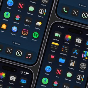 28 Dark Icons Ios 17 Icon Pack Ios Dark Mode Ios Icon iPhone Icon Ios ...