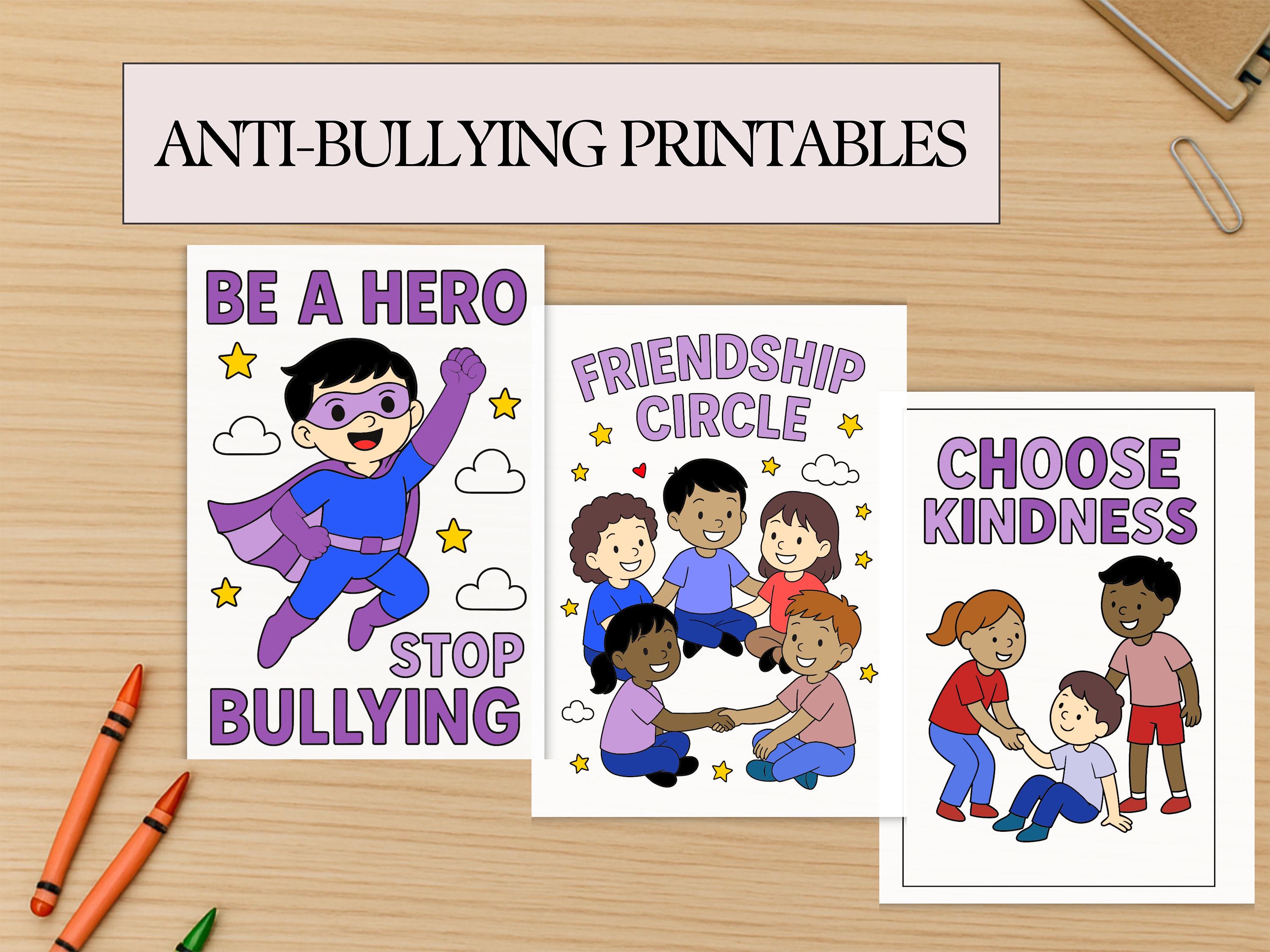 Anti-bullying Coloring Pages | Kindness & Friendship Printables ...