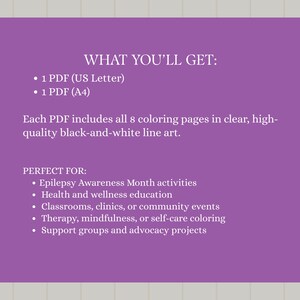 Epilepsy Awareness Coloring Pages | Seizure Awareness Printables | 8 ...