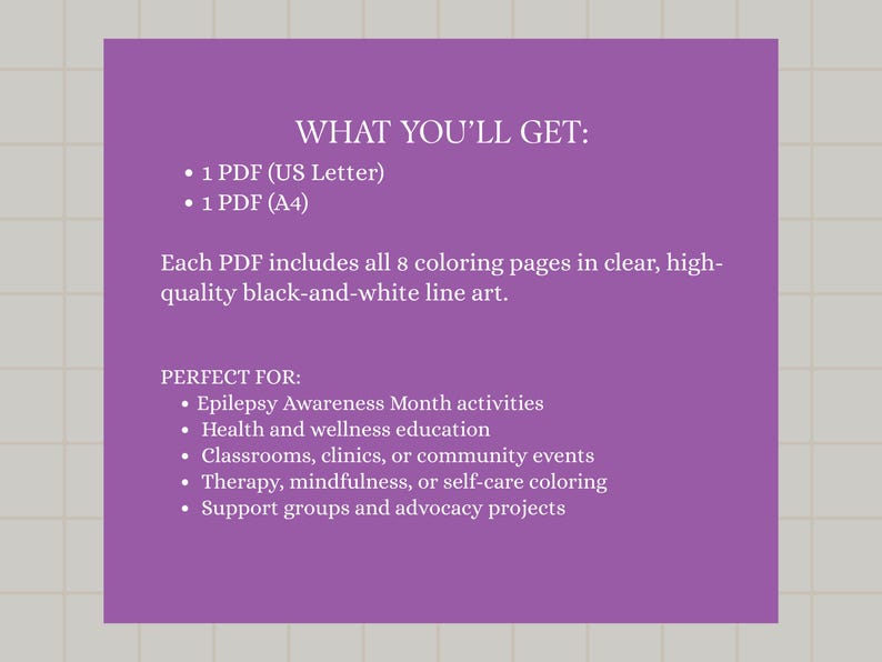 Epilepsy Awareness Coloring Pages | Seizure Awareness Printables | 8 ...