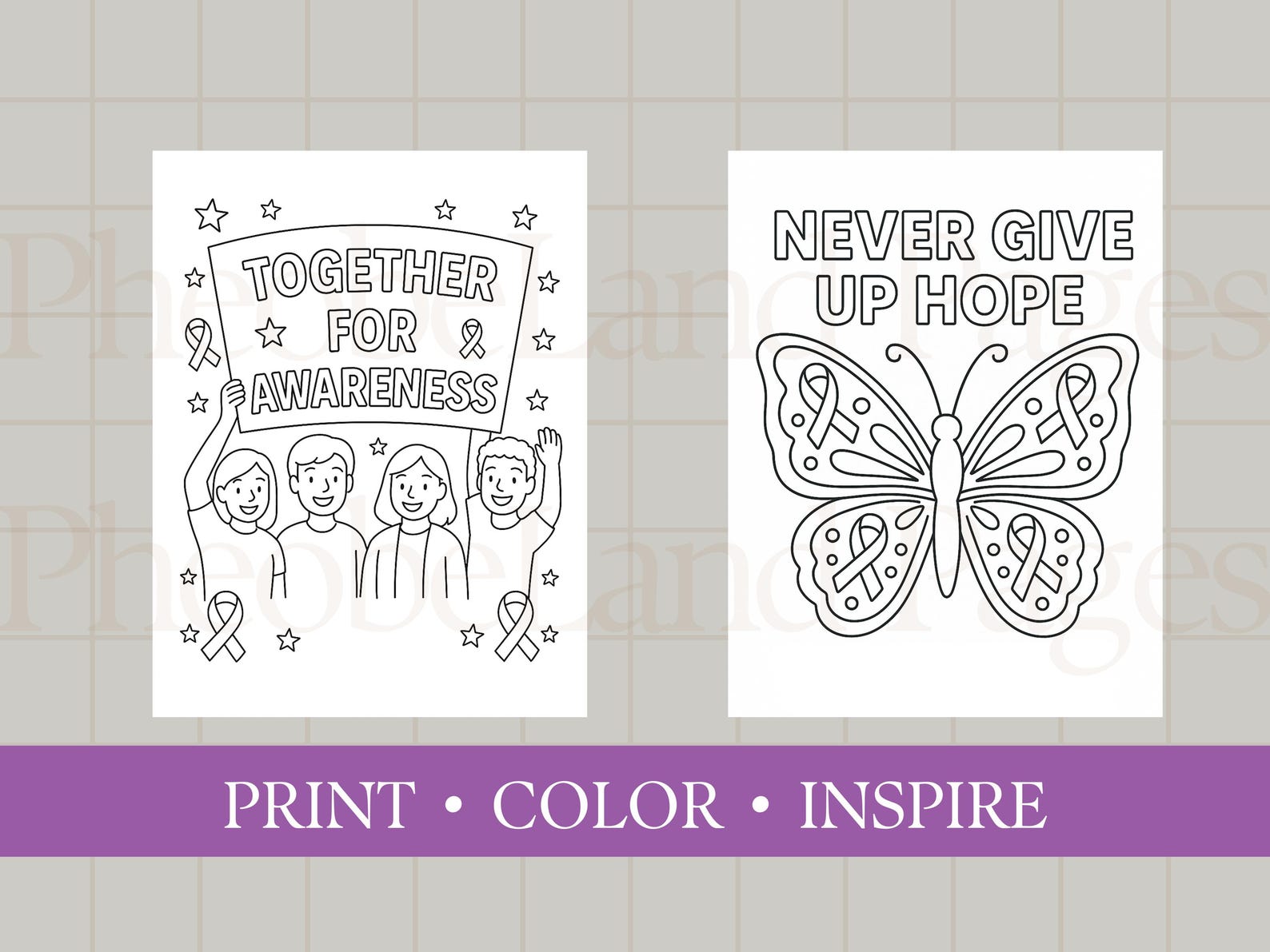 Epilepsy Awareness Coloring Pages | Seizure Awareness Printables | 8 ...