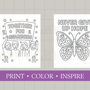 Epilepsy Awareness Coloring Pages | Seizure Awareness Printables | 8 ...