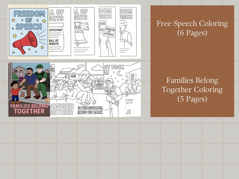 Human Rights Coloring Pages | Activism Activity for Rallies, Protests ...