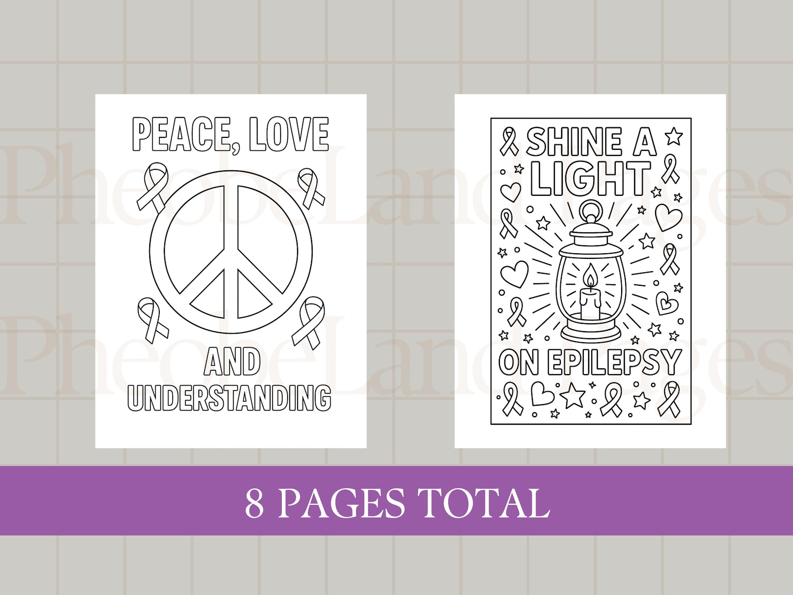 Epilepsy Awareness Coloring Pages | Seizure Awareness Printables | 8 ...
