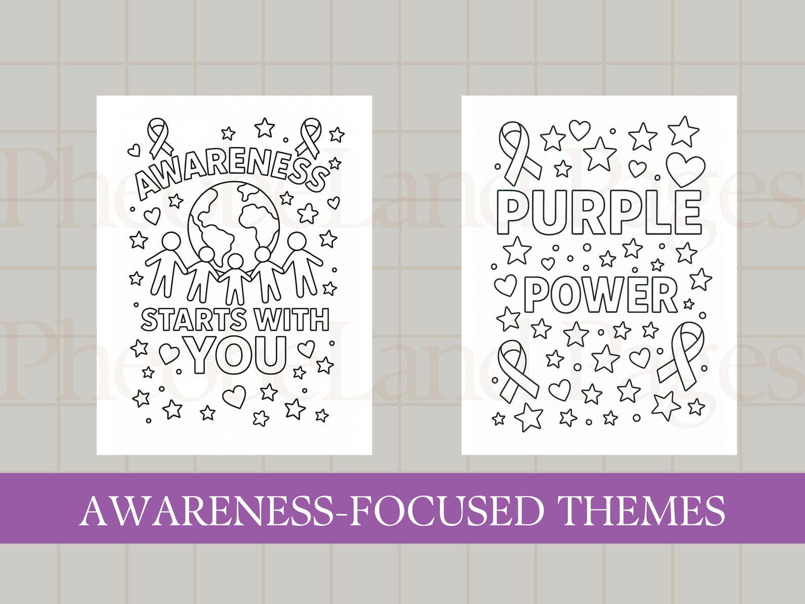 Epilepsy Awareness Coloring Pages | Seizure Awareness Printables | 8 ...