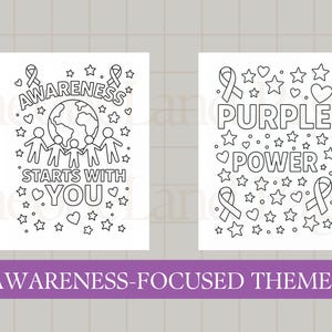 Epilepsy Awareness Coloring Pages | Seizure Awareness Printables | 8 ...