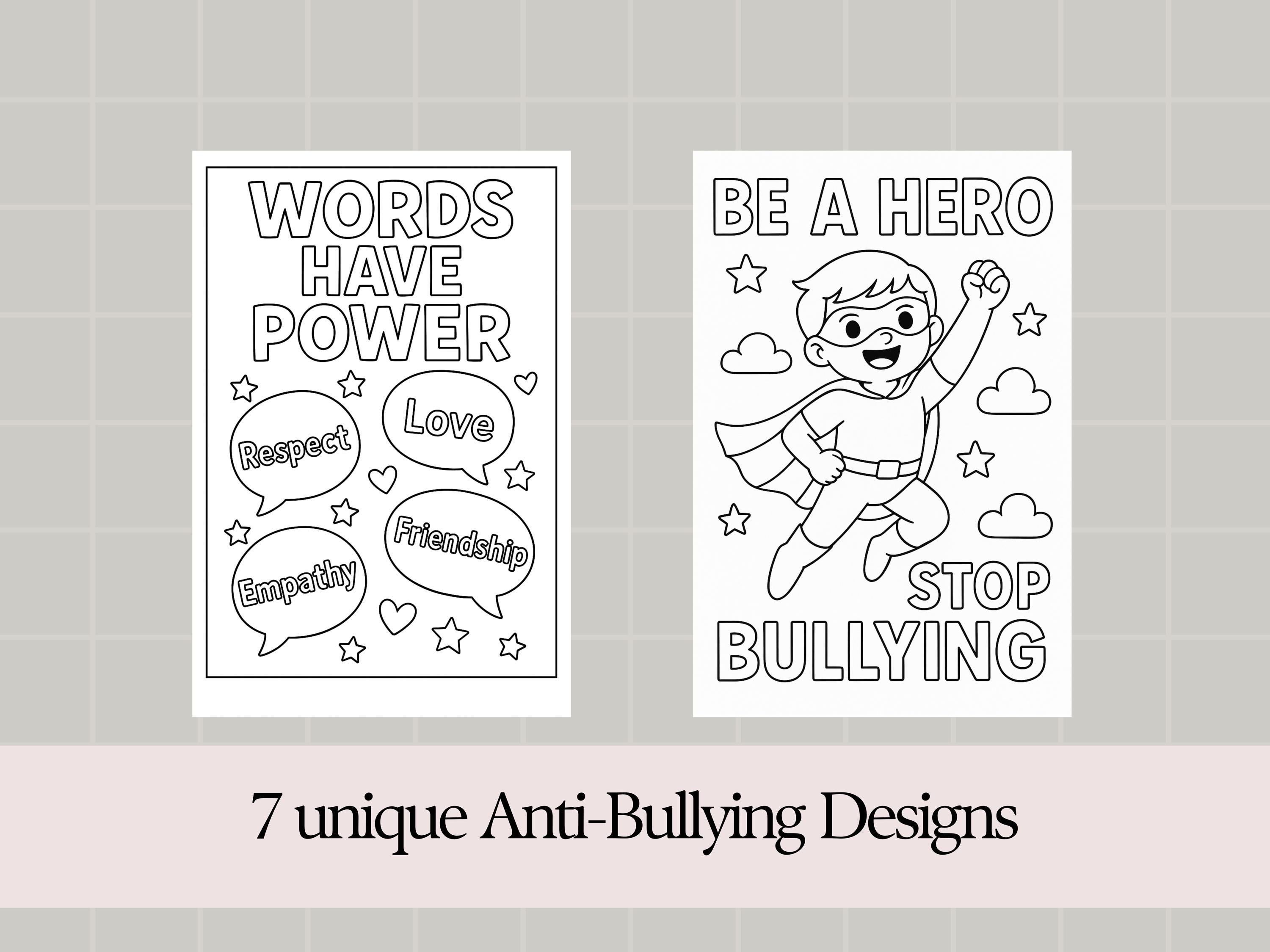 Anti-bullying Coloring Pages | Kindness & Friendship Printables ...