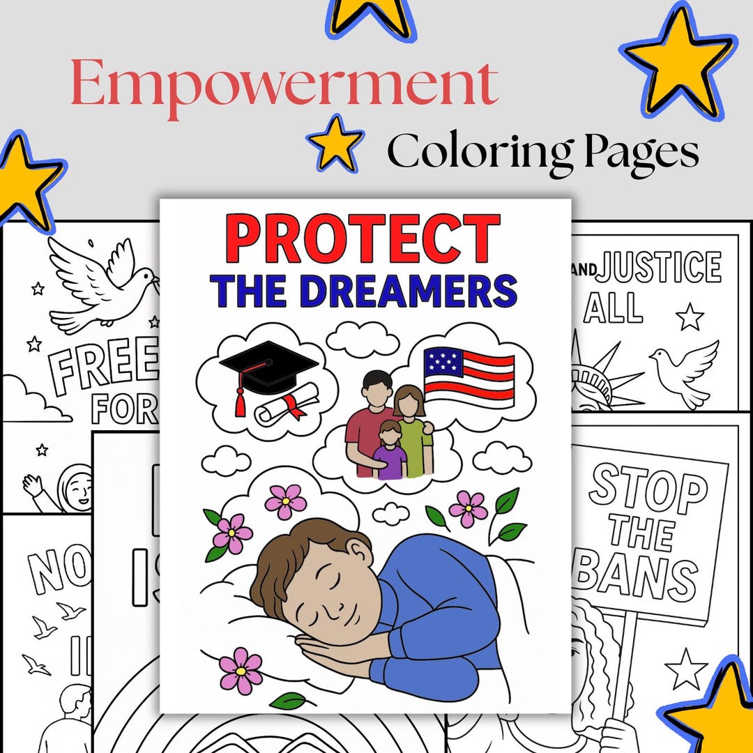 Empowerment Coloring Pages: Human Rights & Equality (digital Download ...