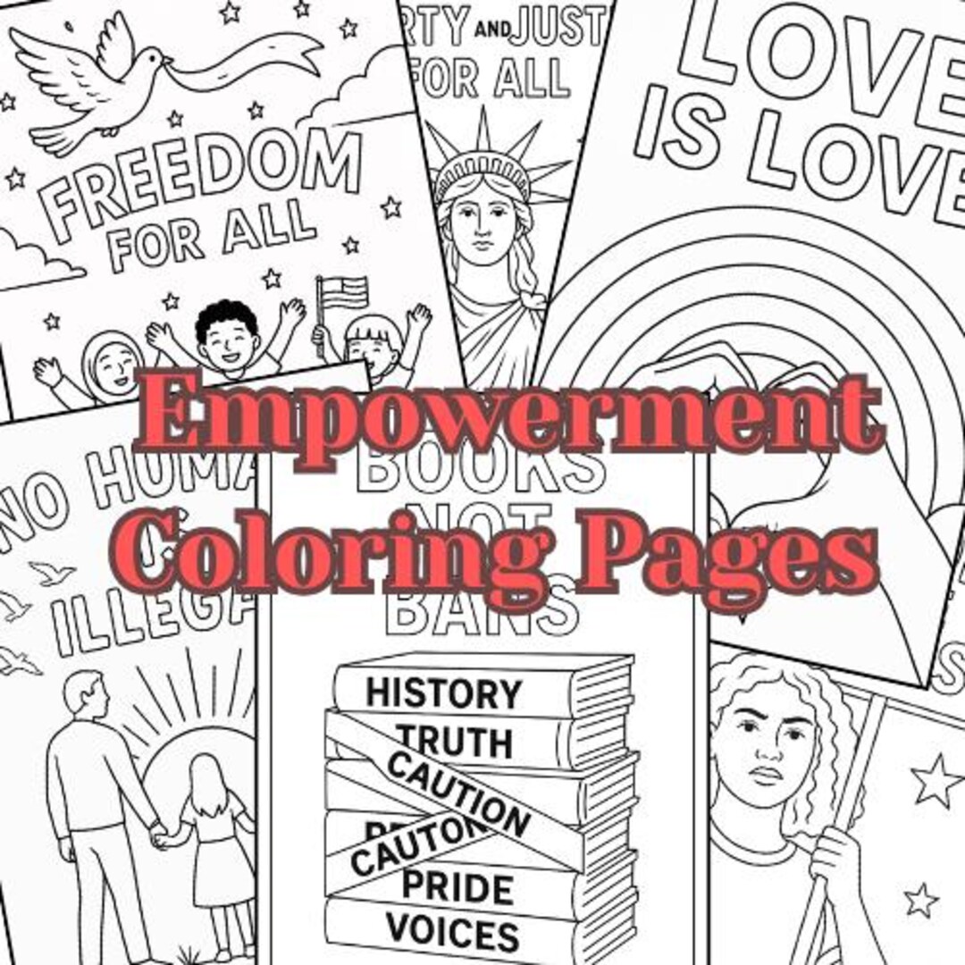 Empowerment Coloring Pages | Human Rights & Equality Printables ...