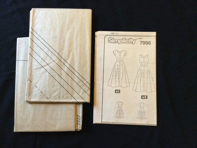 80’s Vintage Simplicity 7996 Uncut With FF Sizes 8-14 - Etsy