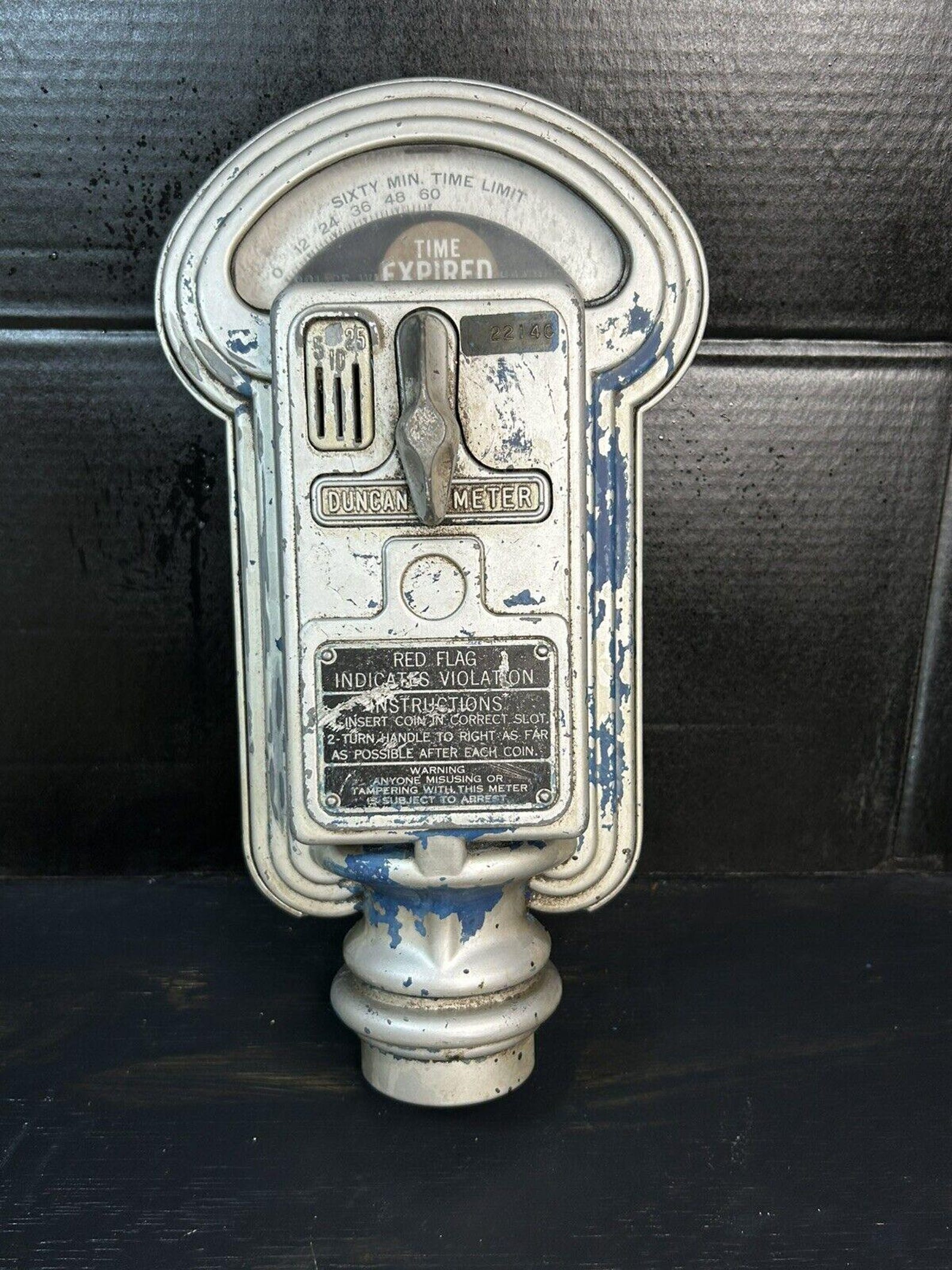 Vintage Duncan Miller 1950s Parking Meter 1-5-10 Cent . W/ Keys Works ...