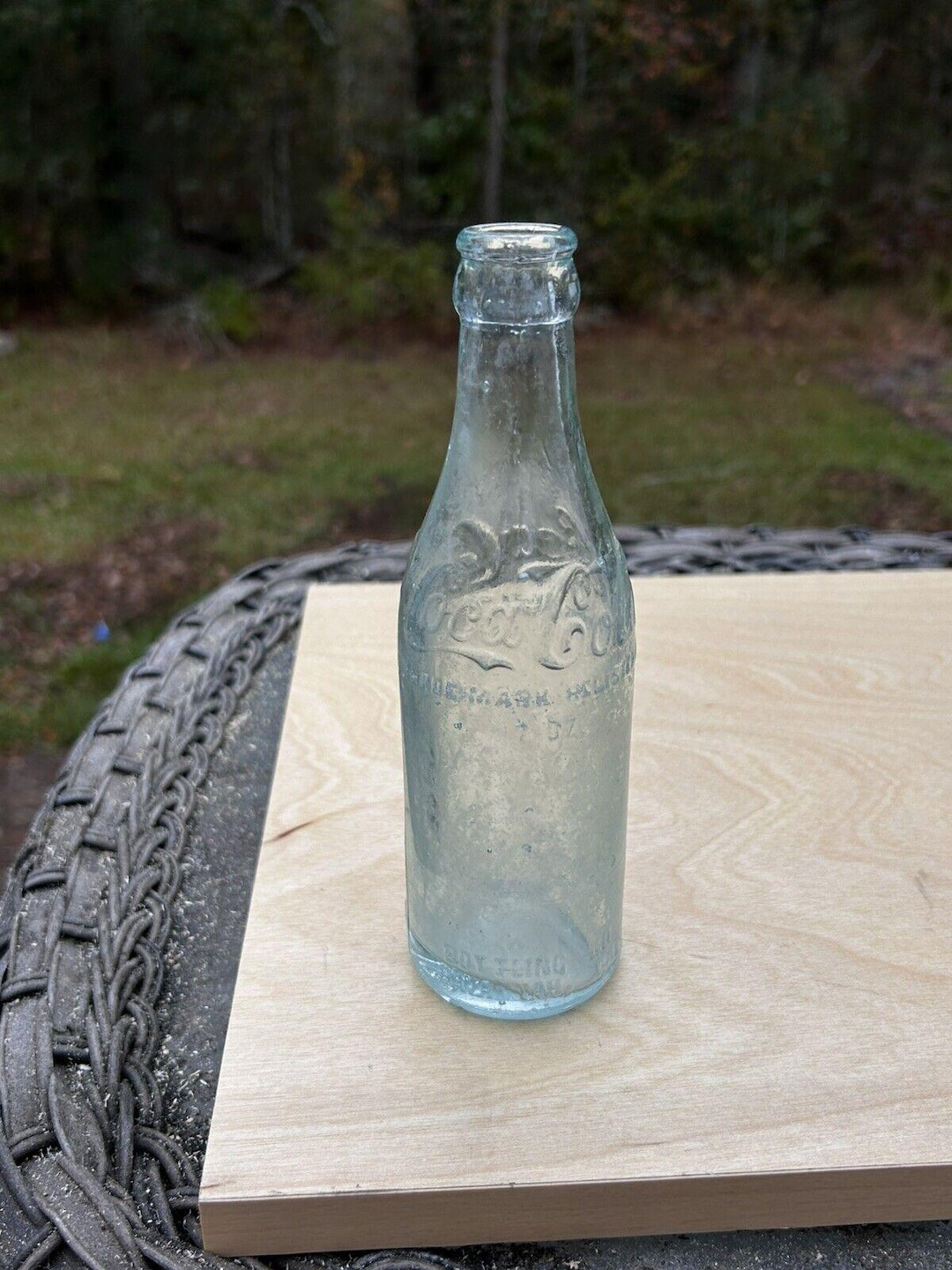 Aqua Coca-cola Savanah , Georgia Straight Side Soda Coke 1900s Shoulder ...