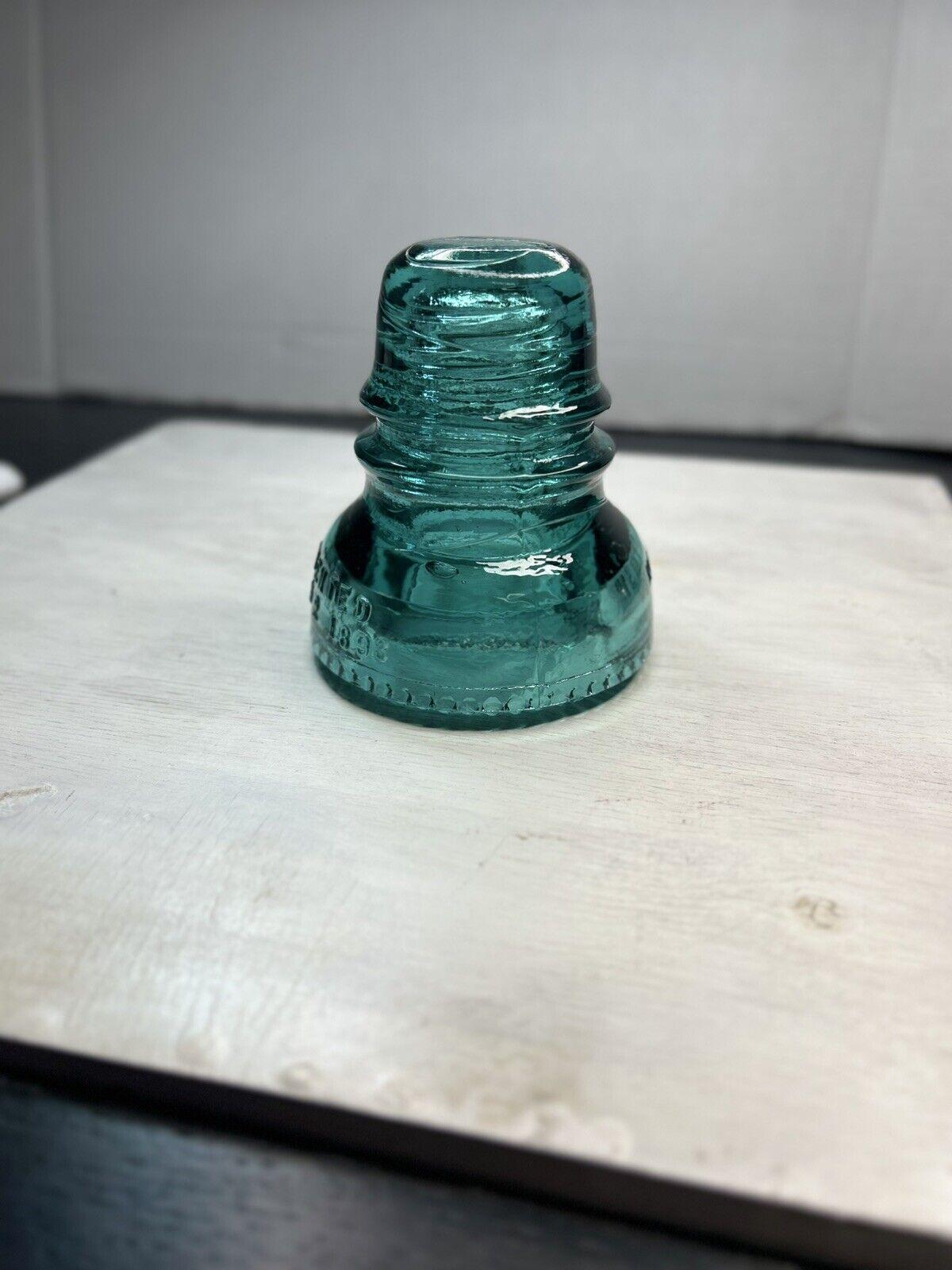 Very Rare Antique Gorgeous CD 152 40 Hemingray No. 40 Aqua Glass ...