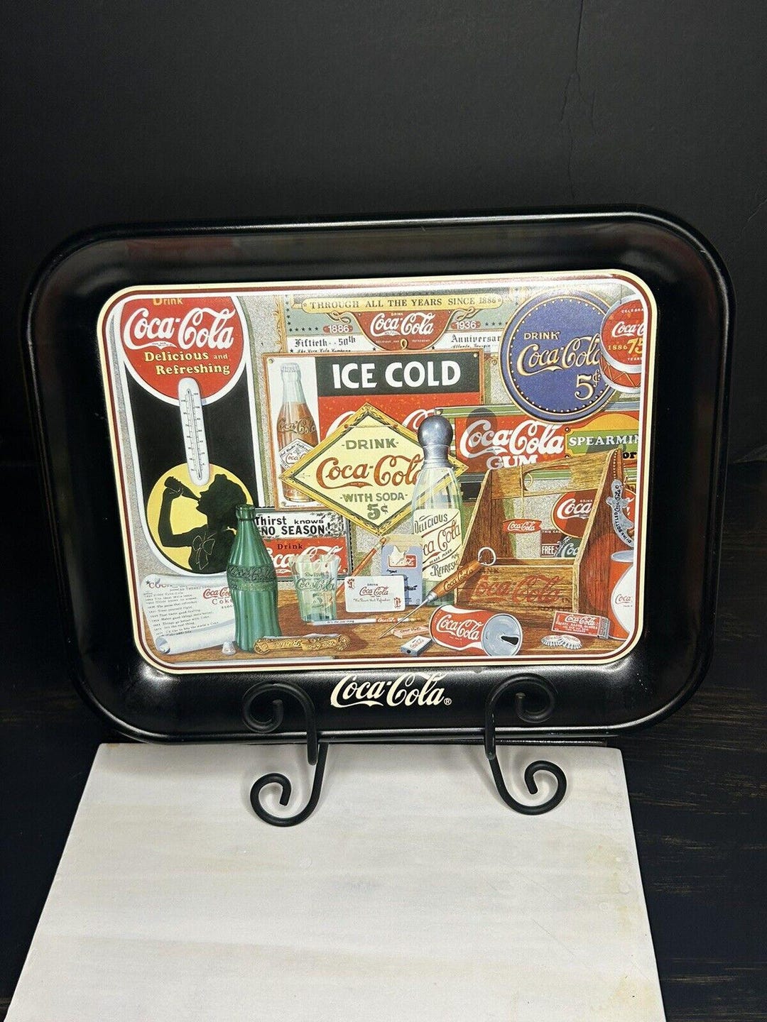 Coca-cola Tray 1985 Limited Edition through the Years Artist Sandra E ...