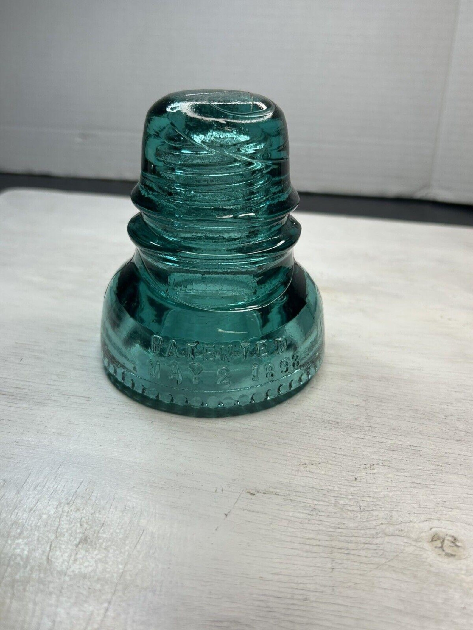 Very Rare Antique Gorgeous CD 152 40 Hemingray No. 40 Aqua Glass ...