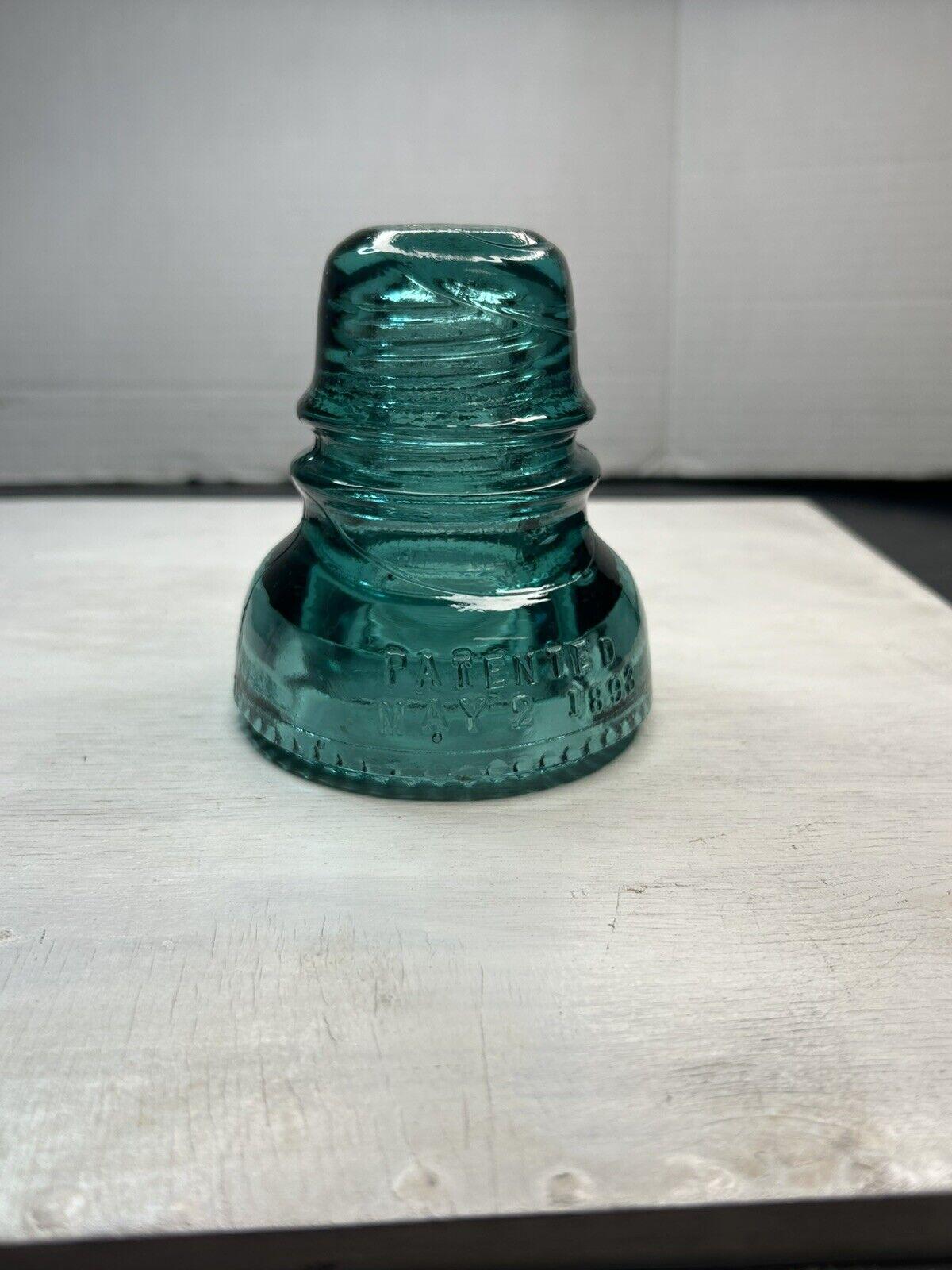 Very Rare Antique Gorgeous CD 152 40 Hemingray No. 40 Aqua Glass ...