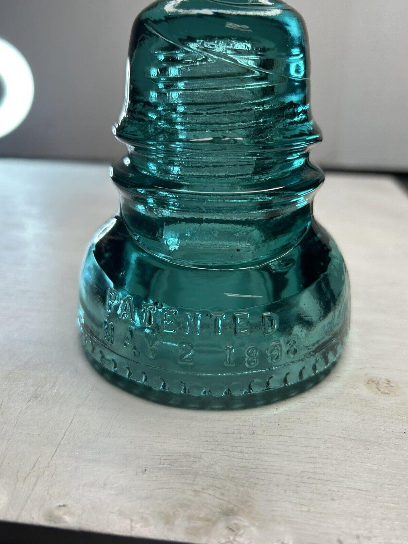 Very Rare Antique Gorgeous CD 152 40 Hemingray No. 40 Aqua Glass ...