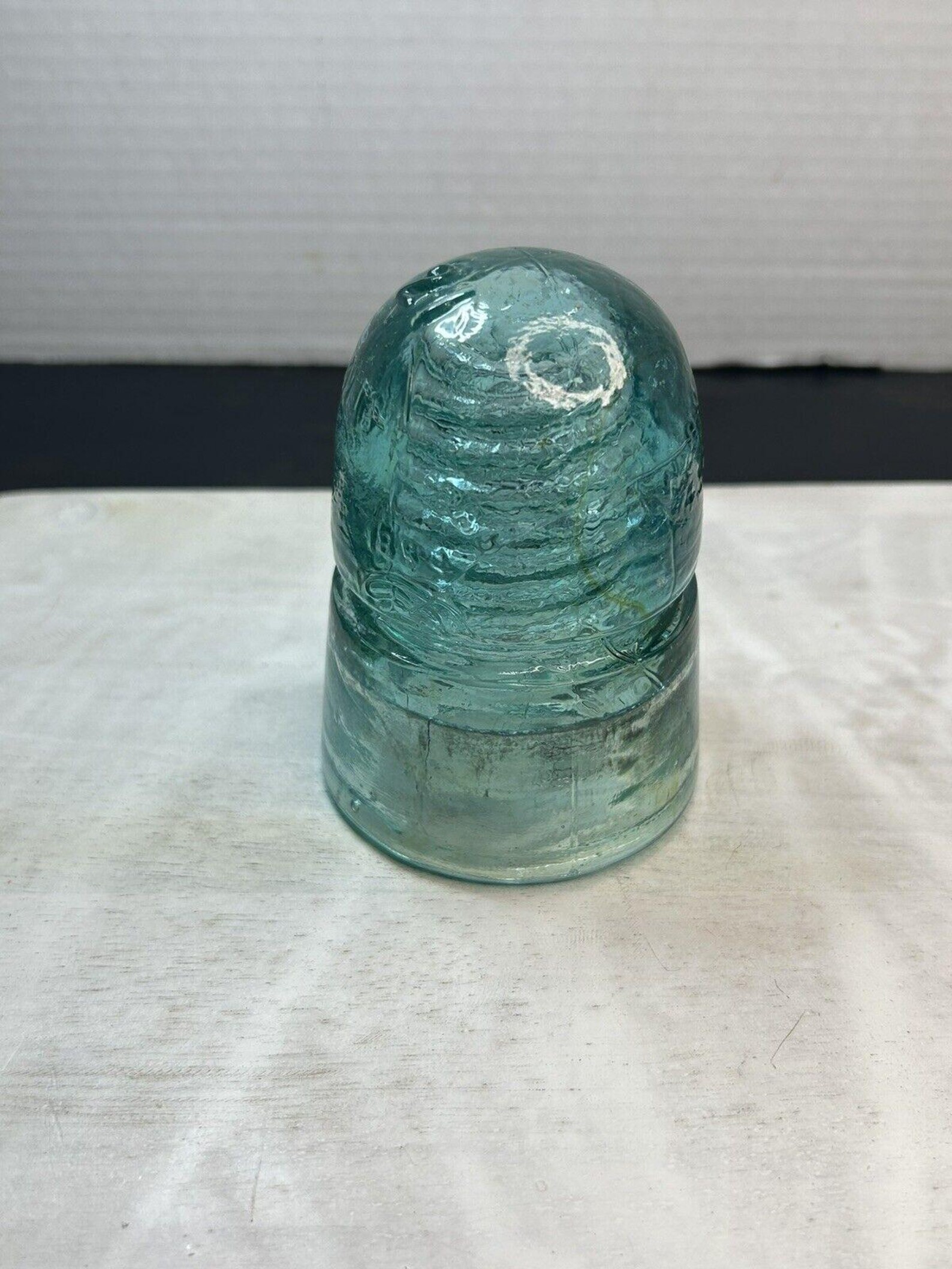 Glass Insulator: W Brookfield 45 Cliff St NY 21 Ice Blue Color Heavy ...