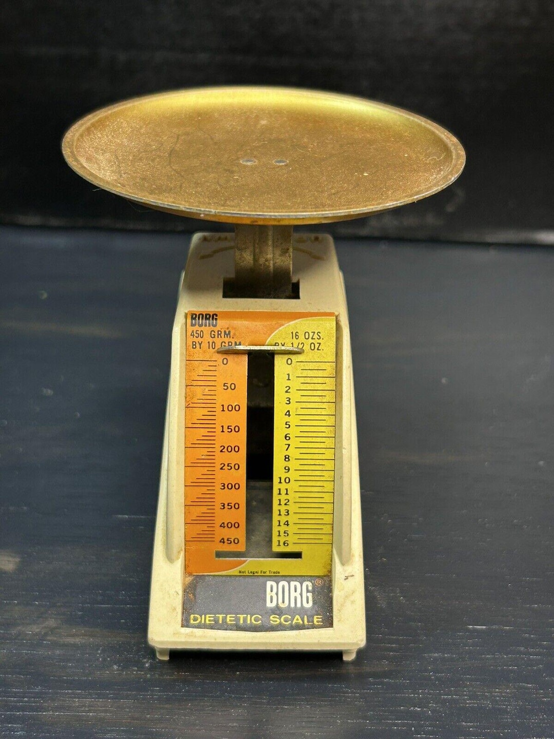 Vintage Borg Dietetic Scale Grams and Ounces 4 X 4 X 2 Inches ...