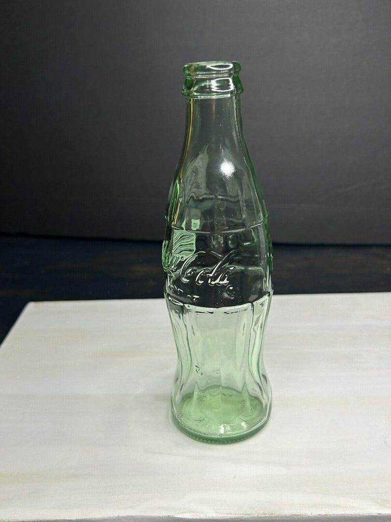 1920s Coca Cola Embossed Glass Soda Bottle Hobbleskirt Coke Terre Haute ...
