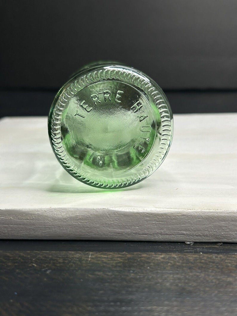 1920s Coca Cola Embossed Glass Soda Bottle Hobbleskirt Coke Terre Haute ...