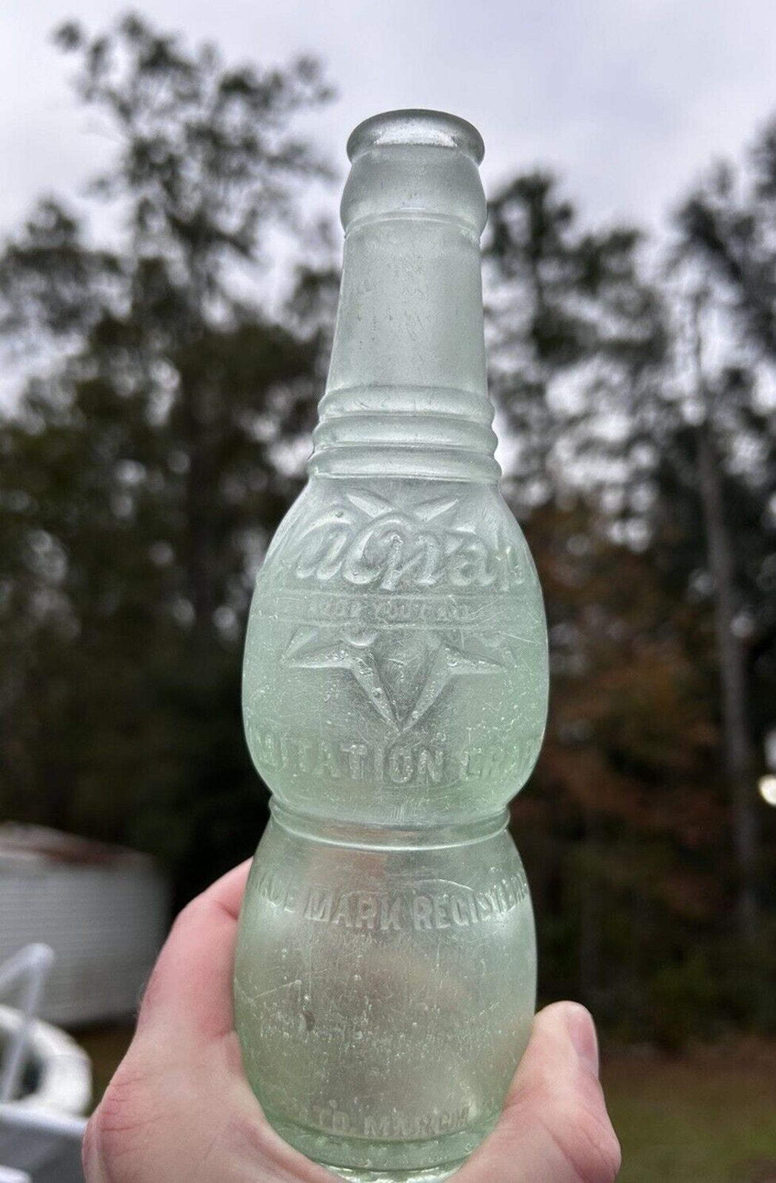 SUPER RARE Nugrape 1920 Embossed Soda Pop Bottle. Savannah , Georgia ...