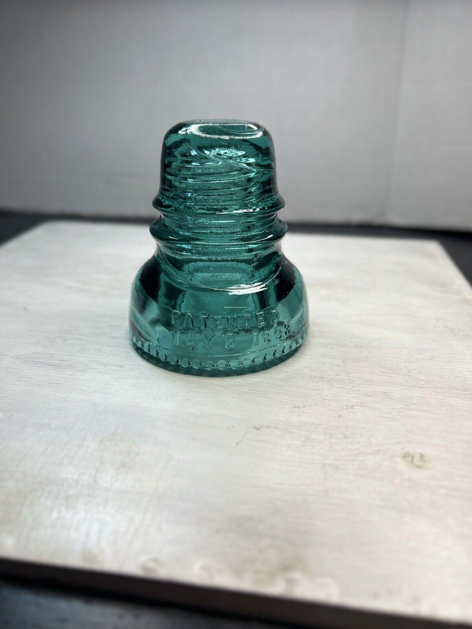 Very Rare Antique Gorgeous CD 152 40 Hemingray No. 40 Aqua Glass ...