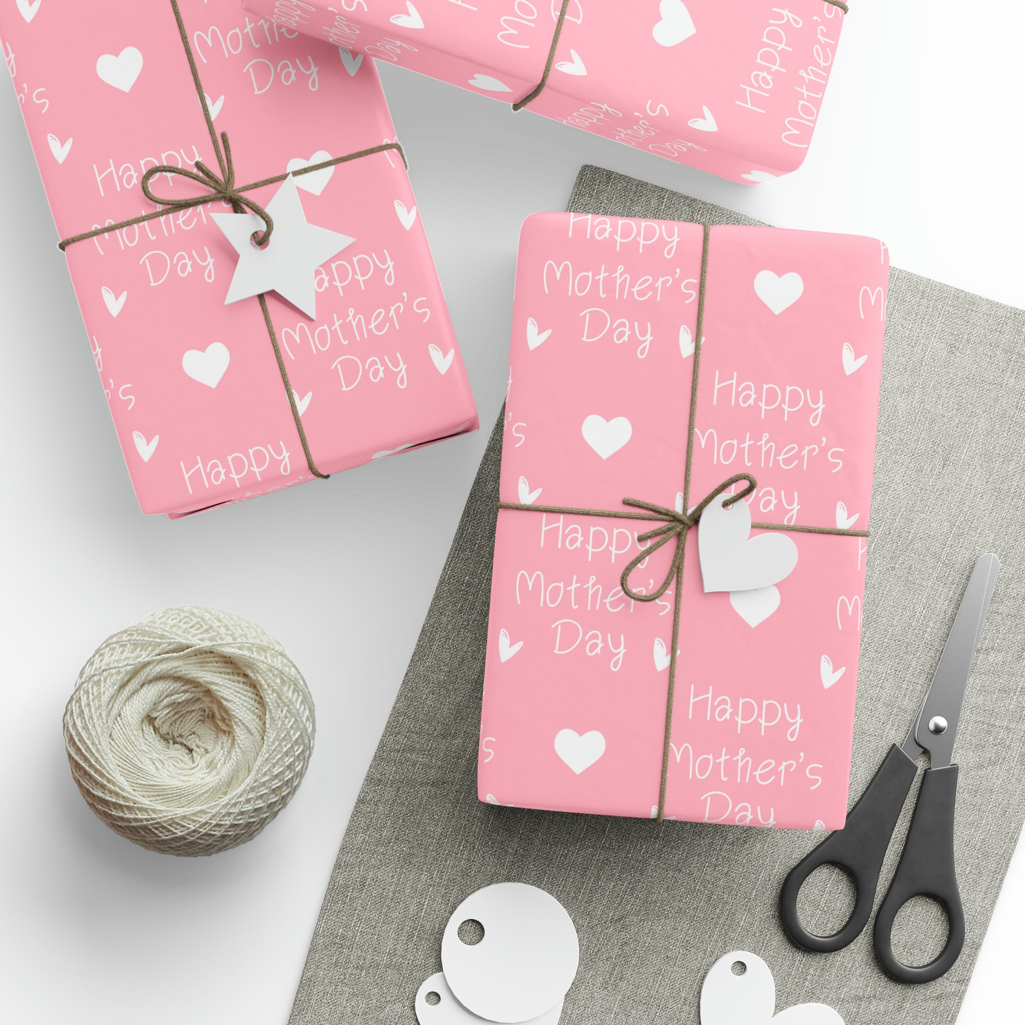 Mother's Day Wrapping Paper on Roll, Gift Wrap for Mom, Cute Gifting ...
