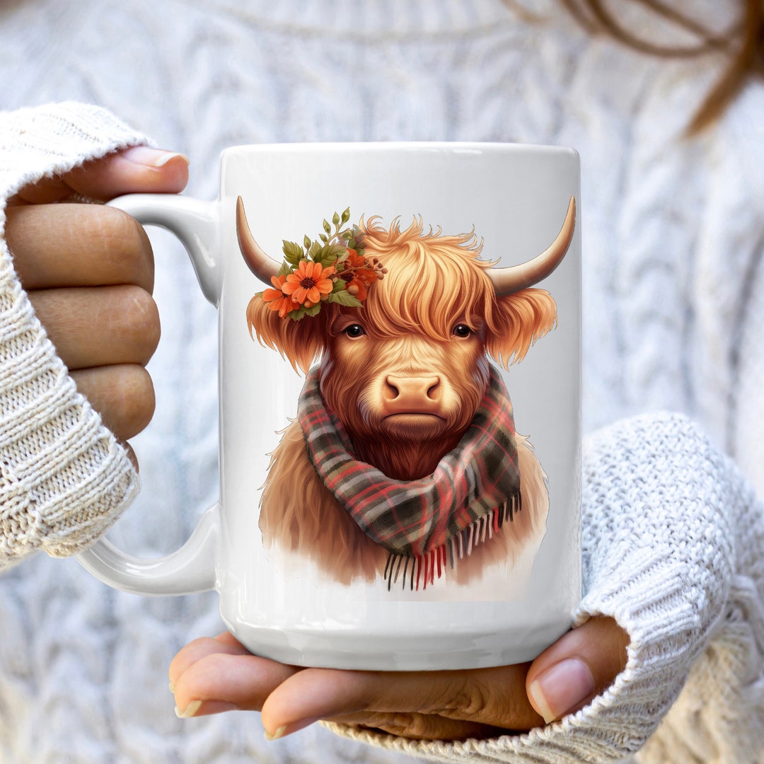 Highland Cow Coffee Mug Funny Coffee Cup Scottish Cow Cow - Etsy