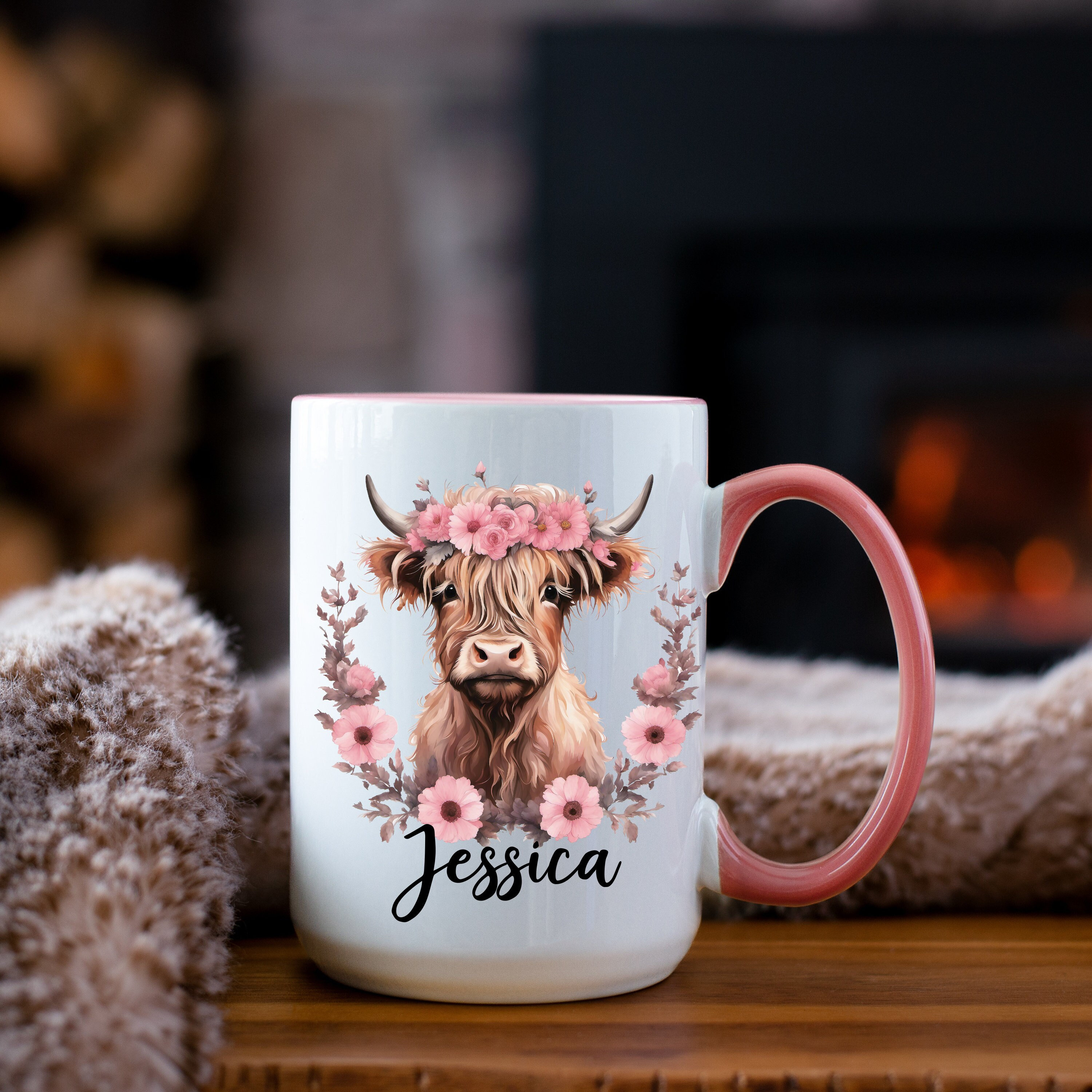 Highland Cow Coffee Mug, Highland Cow Tea Cup, Scottish Cow, Cow Lovers Gift, Highland Cow Gift ...