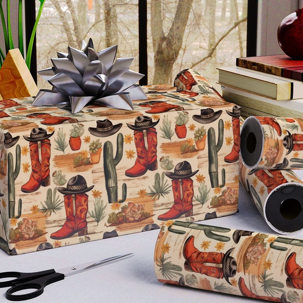 Western Wrapping Paper - Etsy