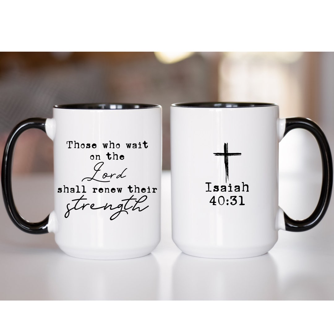 Bible Verse Coffee Mugs, Scripture Cup, Inspirational KJV Mug, Bible ...