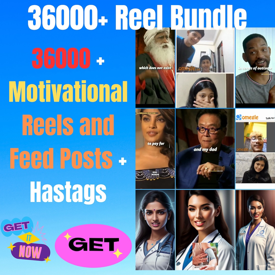 36000 Motivational Instagram Reels Bundle Instant Download, Viral Reels ...