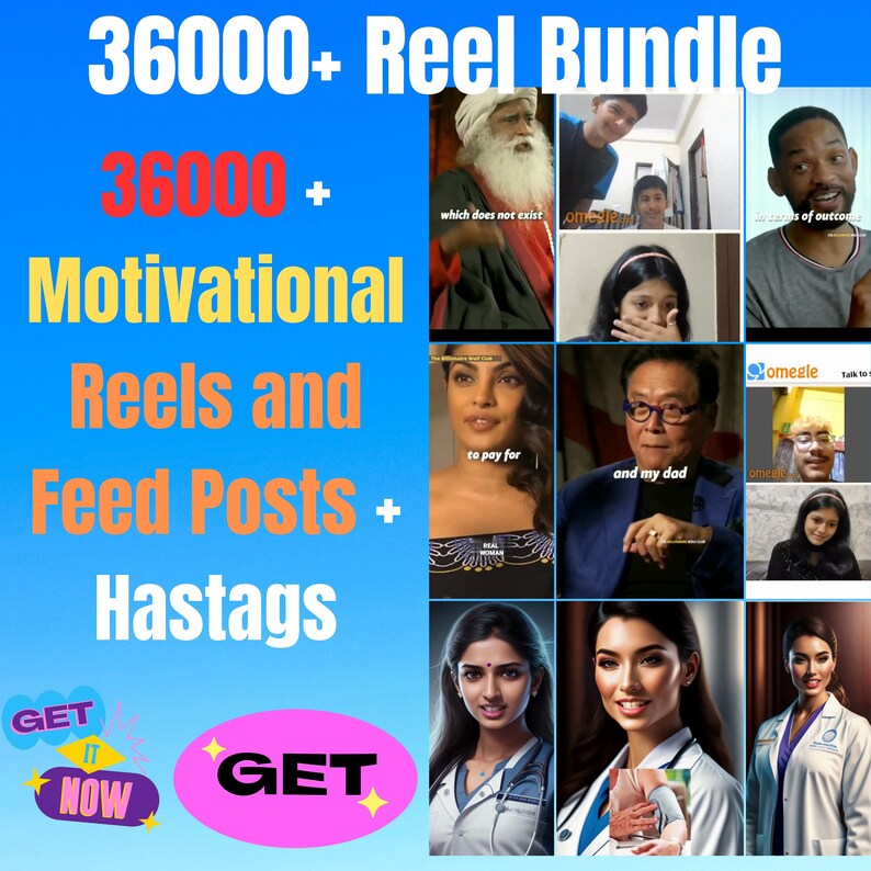 36000 Motivational Instagram Reels Bundle Instant Download, Viral Reels, Inspirational Videos - Etsy