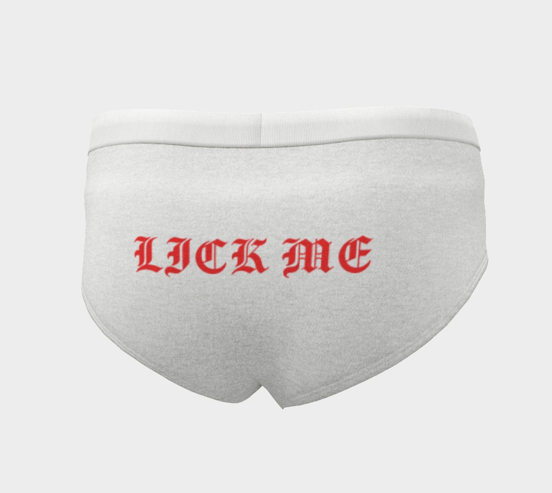 Lick Me Red Fetish Undies Cute Lollilop DDLG Underwear - Etsy
